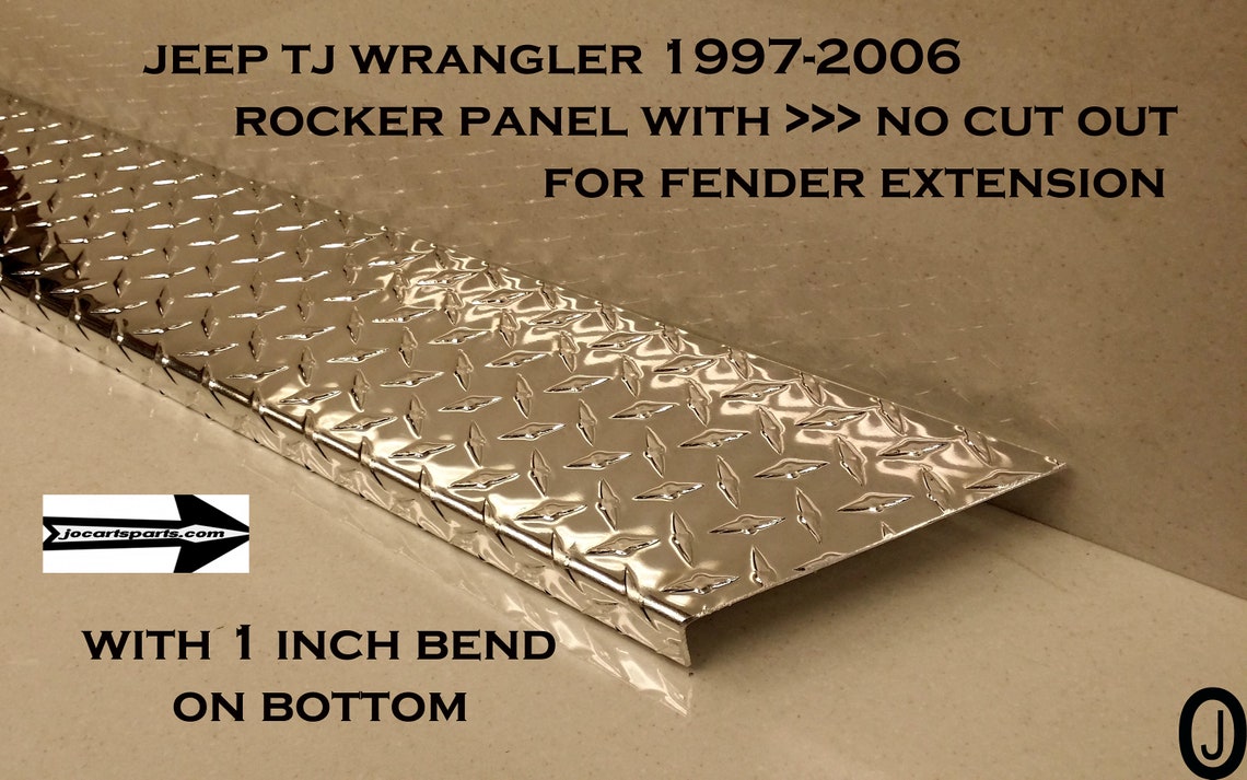 Fits JEEP Wrangler TJ Aluminum Diamond Plate Rocker Panel Set - Etsy