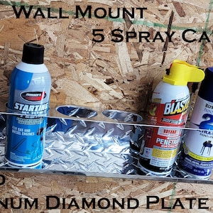 Wall Mount Aerosol Spray Can Holder Rack Organizer for Garage,work or ...