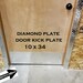 Highly Polished Diamond Plate Door Kick Plate 16 Ga.aluminum 10 X 34 - Etsy