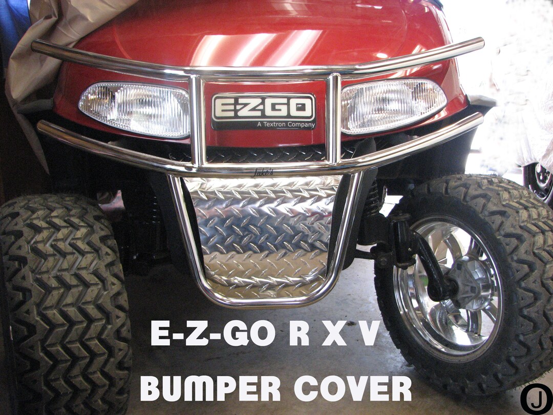 Fits Ezgo RXV Golf Cart Highly Polished Aluminum Diamond Plate Front ...