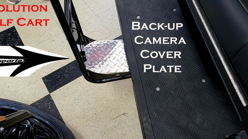 Fits Evolution Golf Cart Back-up Camera Cover in Polished Aluminum ...