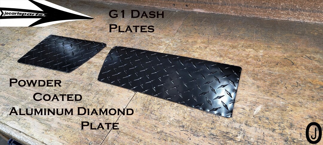 Fits Yamaha G1 Golf Cart Powder Coated Aluminum Diamond Plate Dash ...