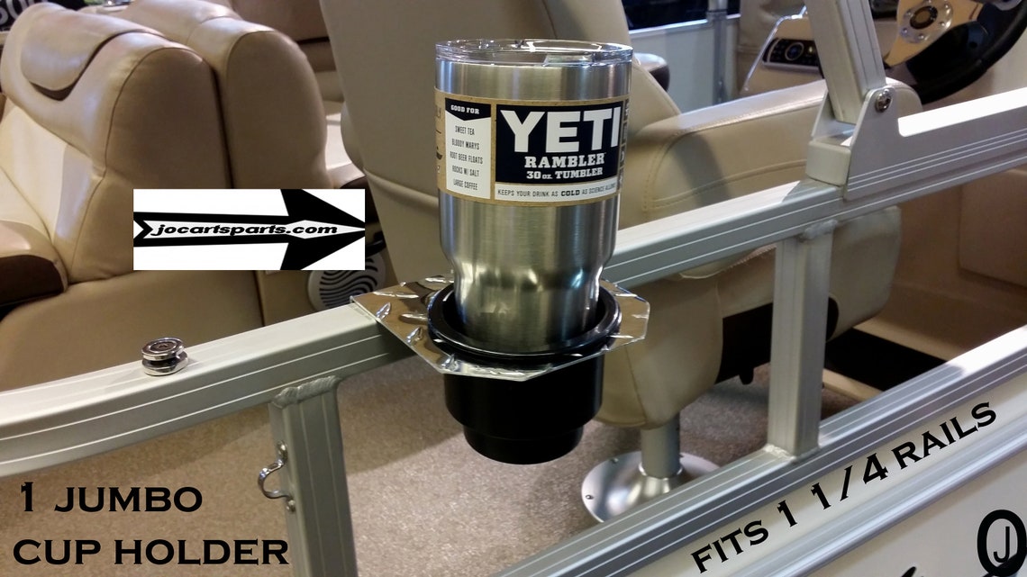 Pontoon Boat 1 JUMBO Cup Holder Fits 1 1/4 Inch Side Rail - Etsy