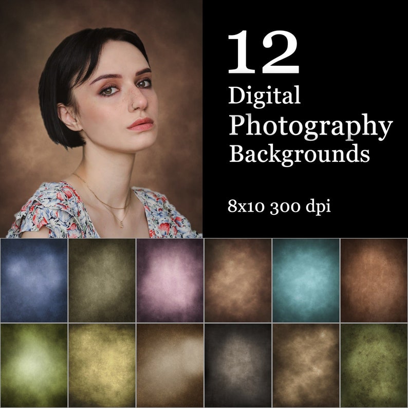 Buy 12 Photography Backgrounds, Photo Backdrops, Portrait Textures ...
