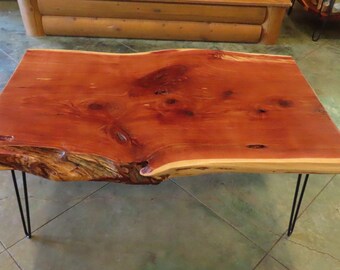Live Edge Cedar Table - Etsy