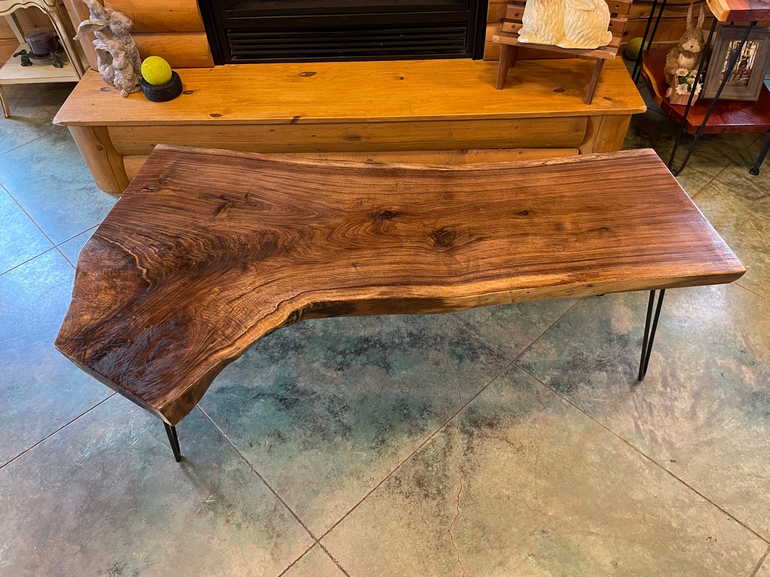 Live Edge Black Walnut Coffee Table - Etsy