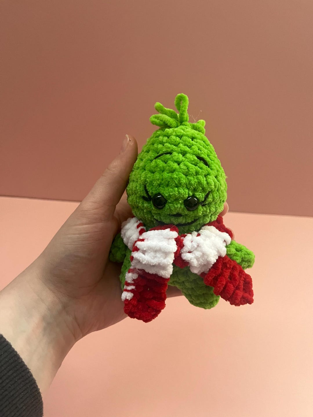 Handmade Crochet Baby Grinch, Christmas Grinch Stocking Filler, Grinch ...