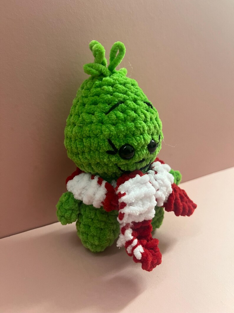 Handmade Crochet Baby Grinch, Christmas Grinch Stocking Filler, Grinch ...