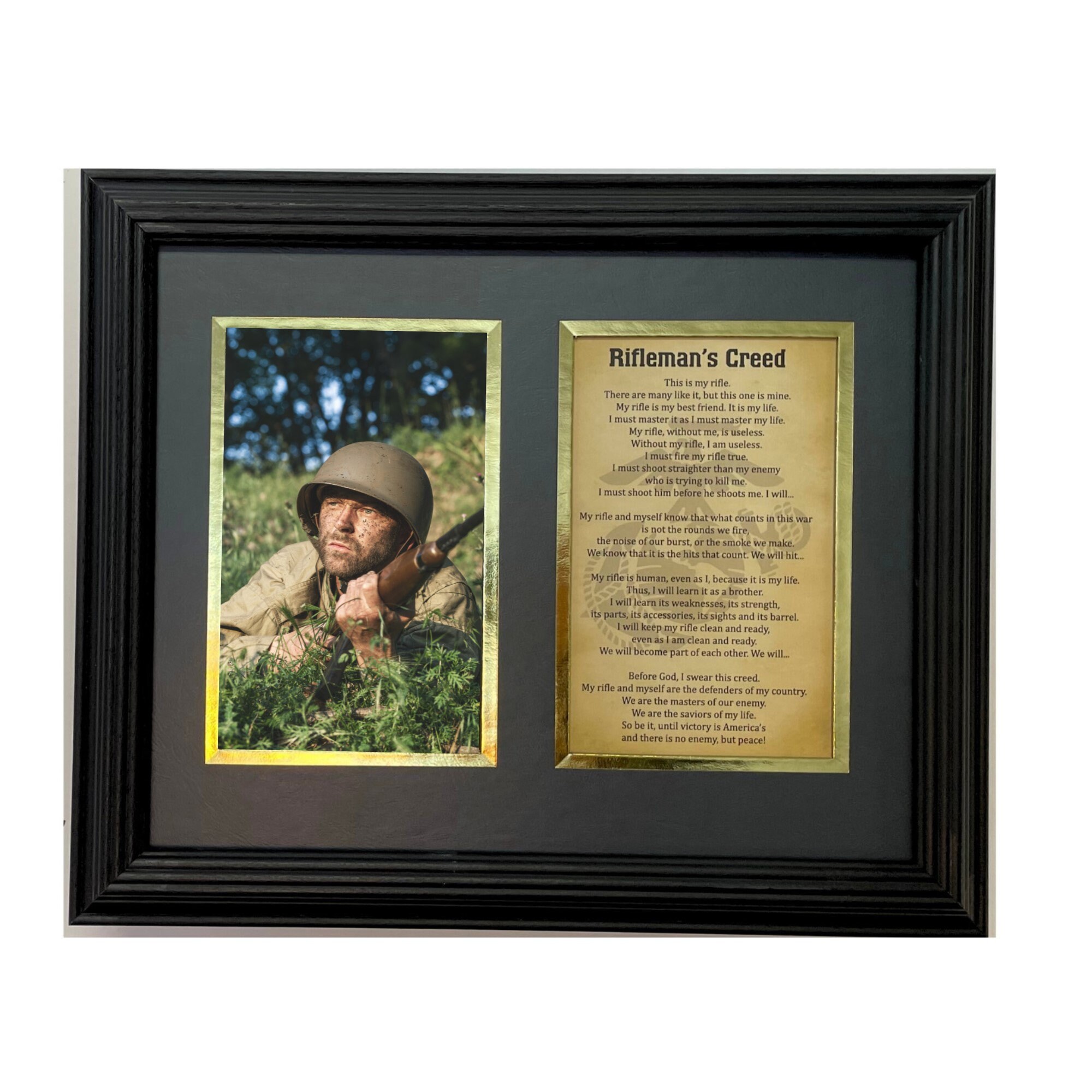 Rifleman's Creed US Military Photo Frame 8 X - Etsy