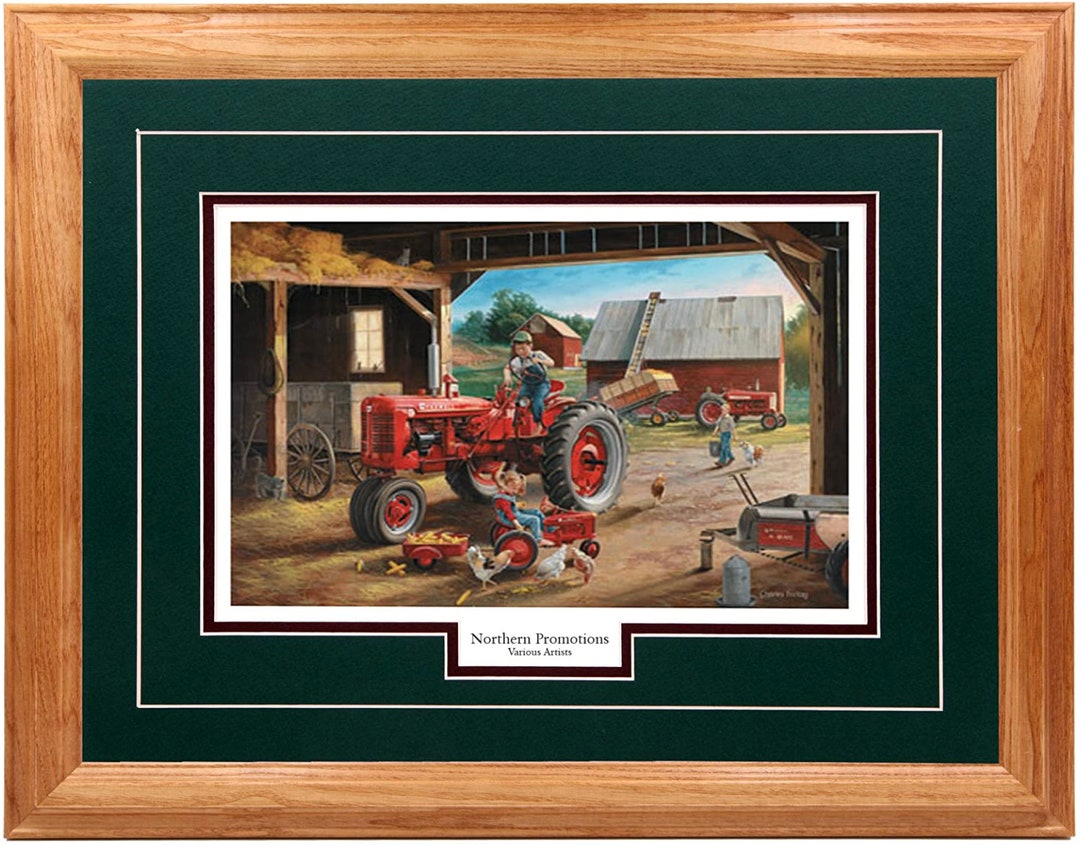 Tractor Wall Art - “farmall Friends” by Charles Freitag - Real Hardwood ...