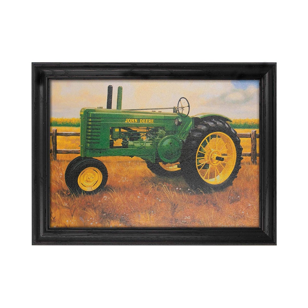 John Deere Tractor by Charles Freitag - Real Solid Hardwood Picture ...