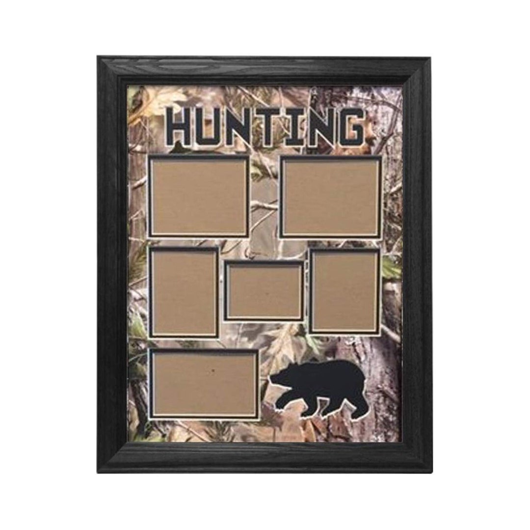 Real Tree Camo Hunting Collage Picture Frame – Bear Silhouette, Holds ...