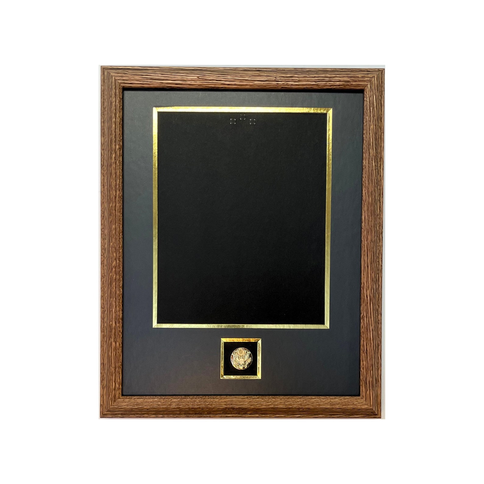 US Army Custom Military Photo Frame - 11" X 14" - Solid Red Oak - Real ...