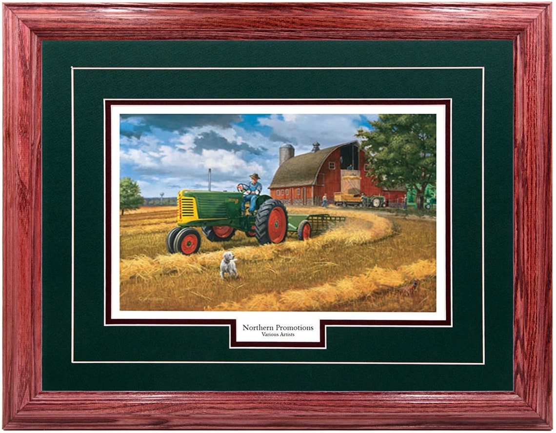 John Deere tractor Wall Art Hunting Decoration Hardwood Frame | Etsy