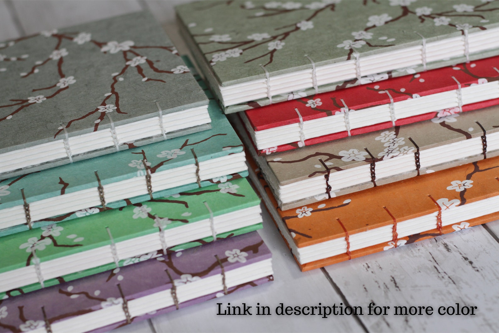 Handmade Watercolor Sketchbook Arches, Green Plum Blossom - Etsy