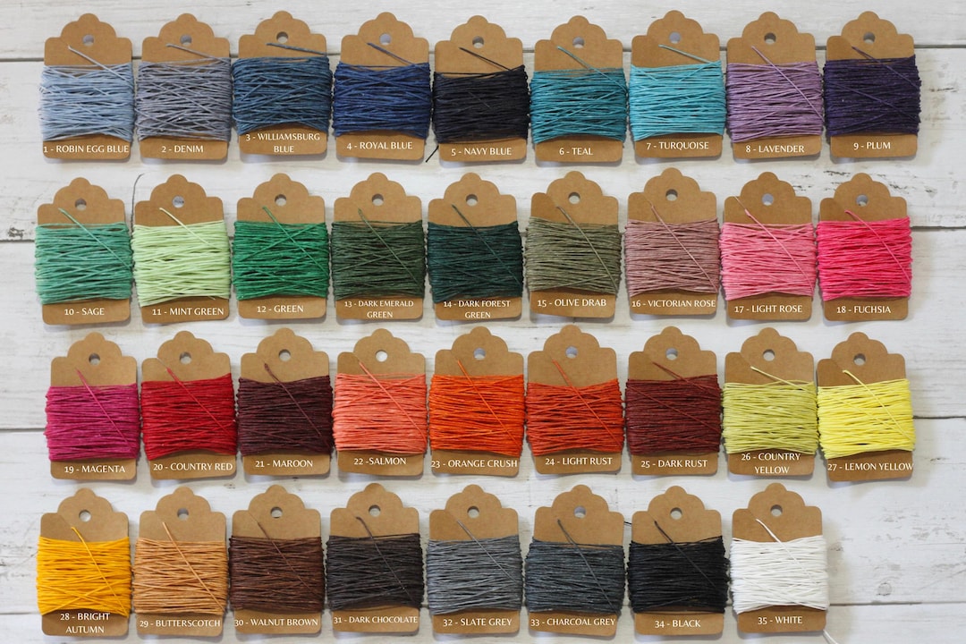 Waxed Linen, Irish Linen Thread 4 Ply, 5m 10m - Etsy