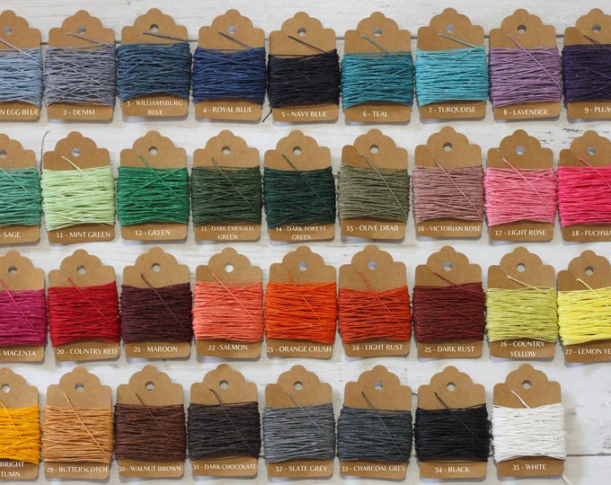 Waxed Linen, Irish Linen Thread 4 Ply, 5m 10m - Etsy