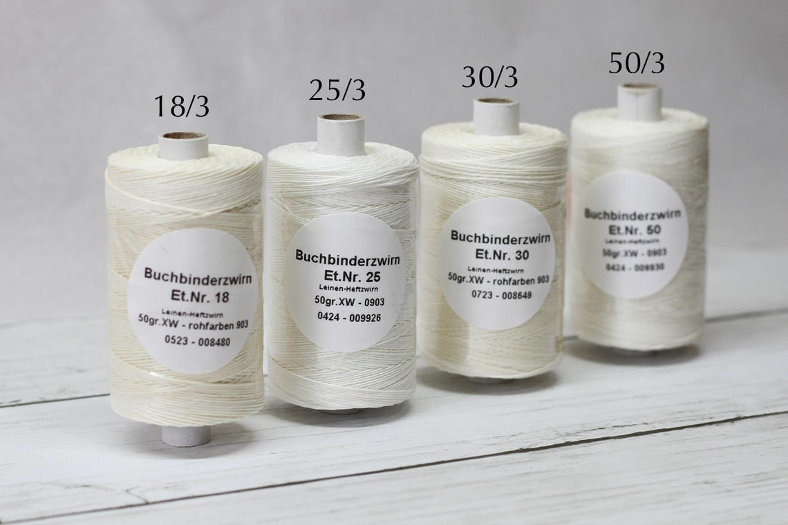 German Linen Sewing Thread - Raw White, 10m, 25m, Spool - Etsy
