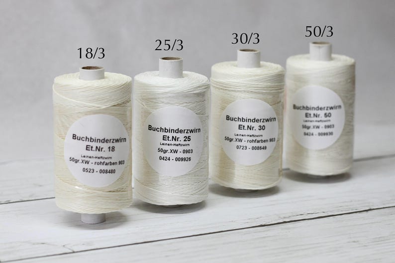 German Linen Sewing Thread - Raw White, 10m, 25m, Spool - Etsy
