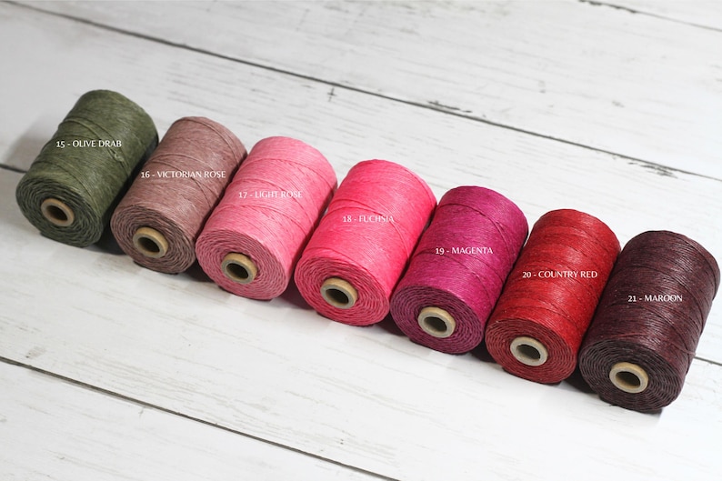 Waxed Linen, Irish Linen Thread 4 Ply, 5m 10m - Etsy