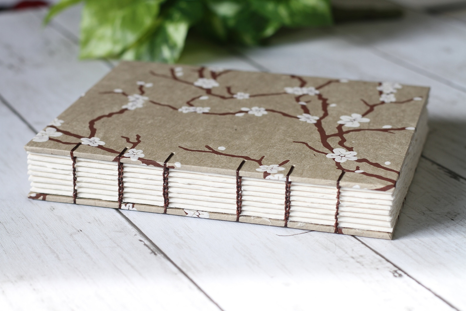 Handmade Watercolor Sketchbook Arches, Brown Plum Blossom, Portrait - Etsy