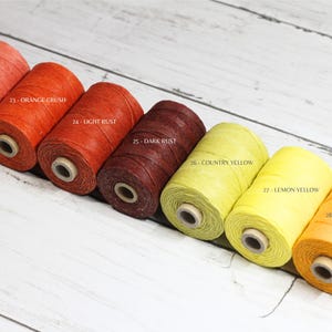 Waxed Linen, Irish Linen Thread 4 Ply, 5m 10m - Etsy