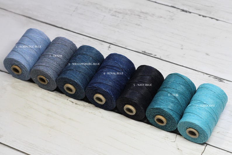 Waxed Linen, Irish Linen Thread 4 Ply, 5m 10m - Etsy