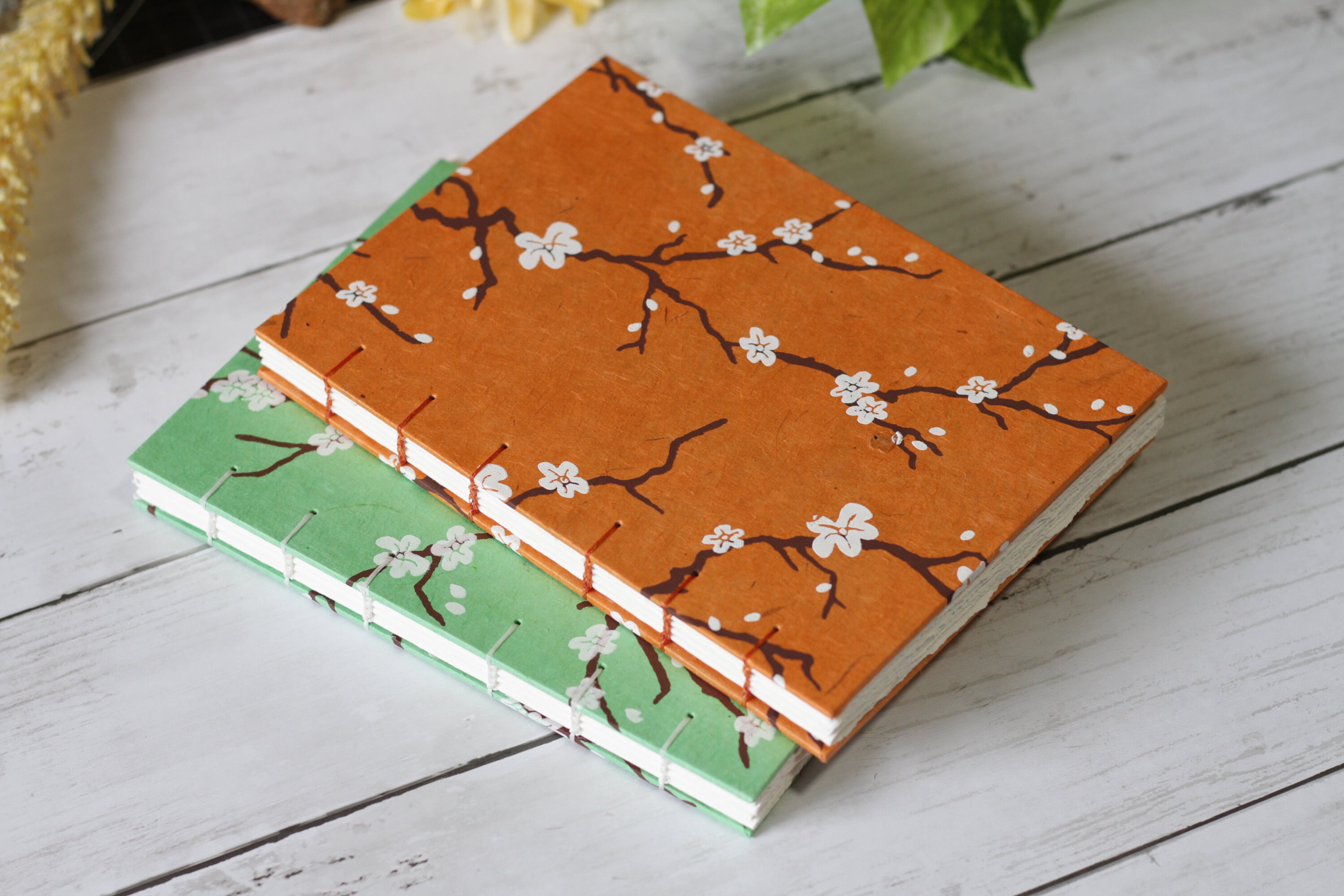 Handmade Watercolor Sketchbook Arches, Fabriano, Orange Plum Blossom - Etsy