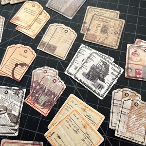 Vintage Scripts, Newspaper Stickers | Scrapbooking and Journaling ...