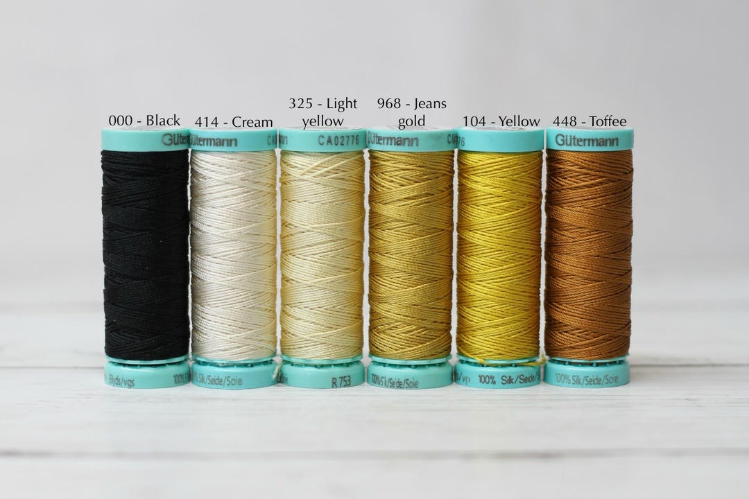 Gutermann Silk Twist Thread 30m, 38 Colours Choice - Etsy