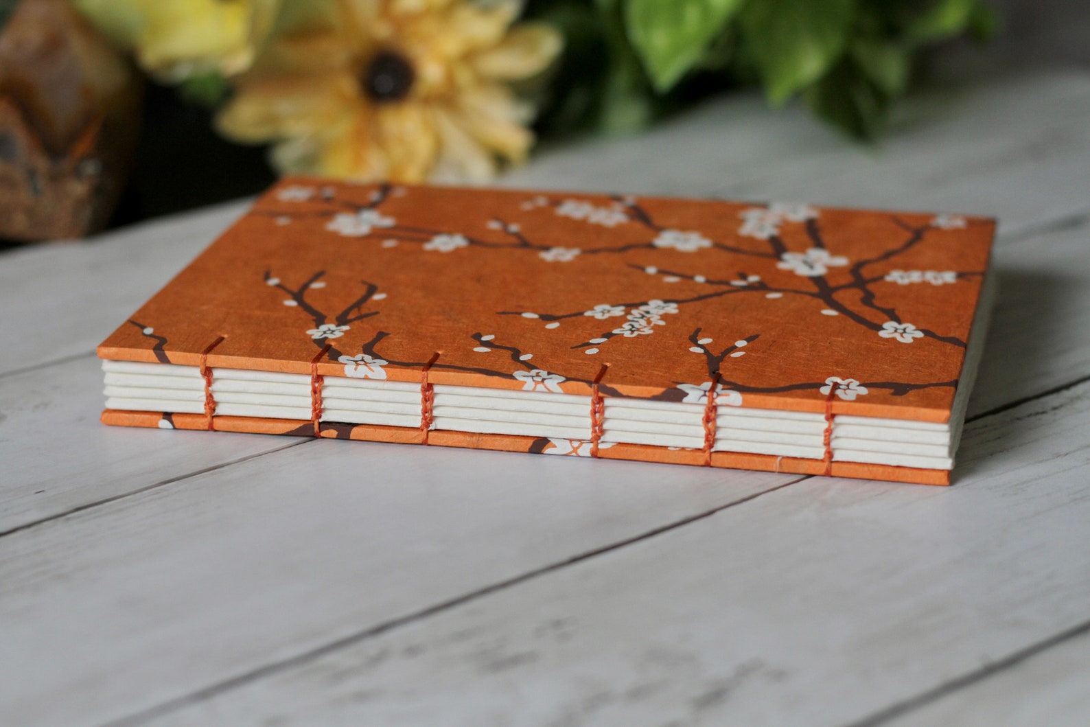 Handmade Watercolor Sketchbook Arches, Fabriano, Orange Plum Blossom - Etsy