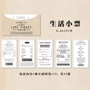 Vintage Tickets, Classic Receipts, Classic Retro Scrapbook Paper - Etsy