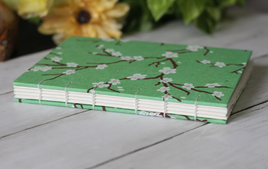 Handmade Watercolor Sketchbook Arches, Green Plum Blossom - Etsy