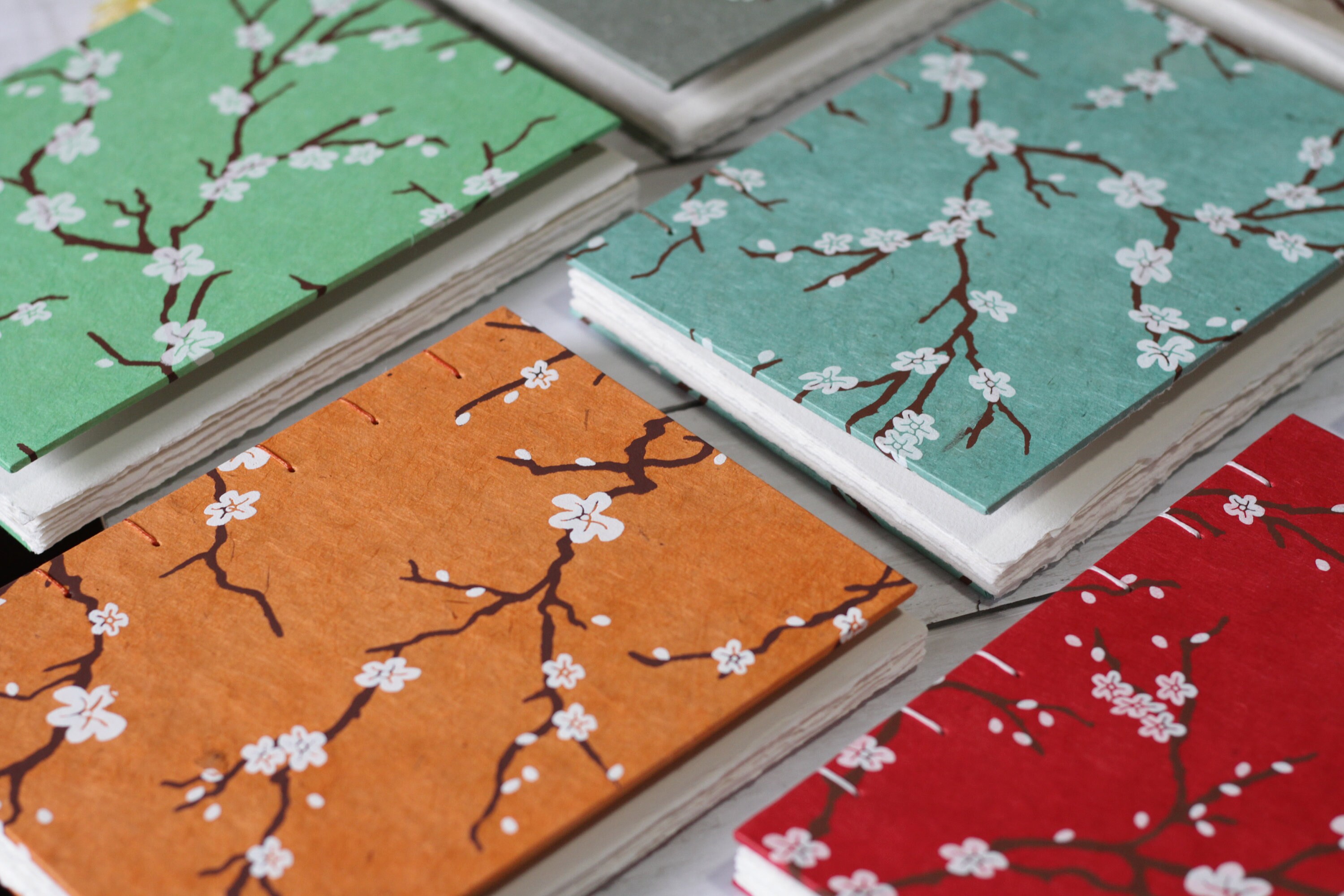 Handmade Watercolor Sketchbook Arches, Fabriano, Orange Plum Blossom - Etsy