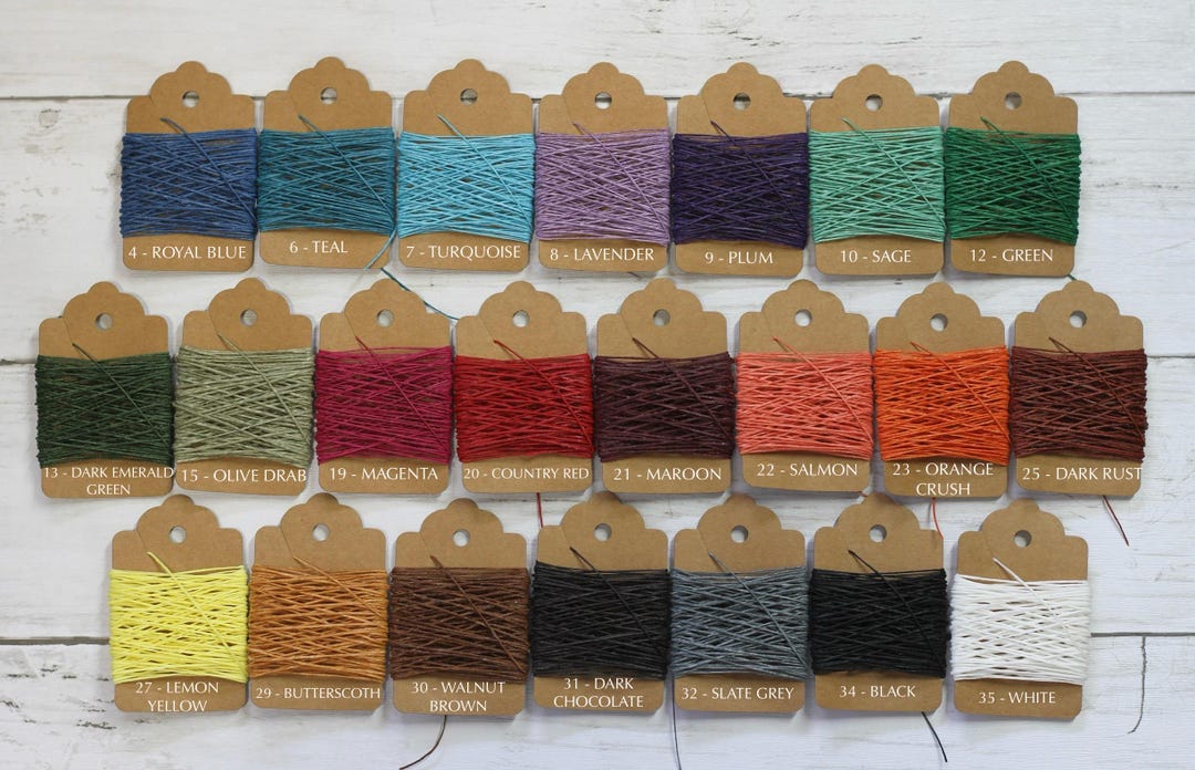 Waxed Linen, Irish Linen Thread 3 Ply, 5m 10m - Etsy