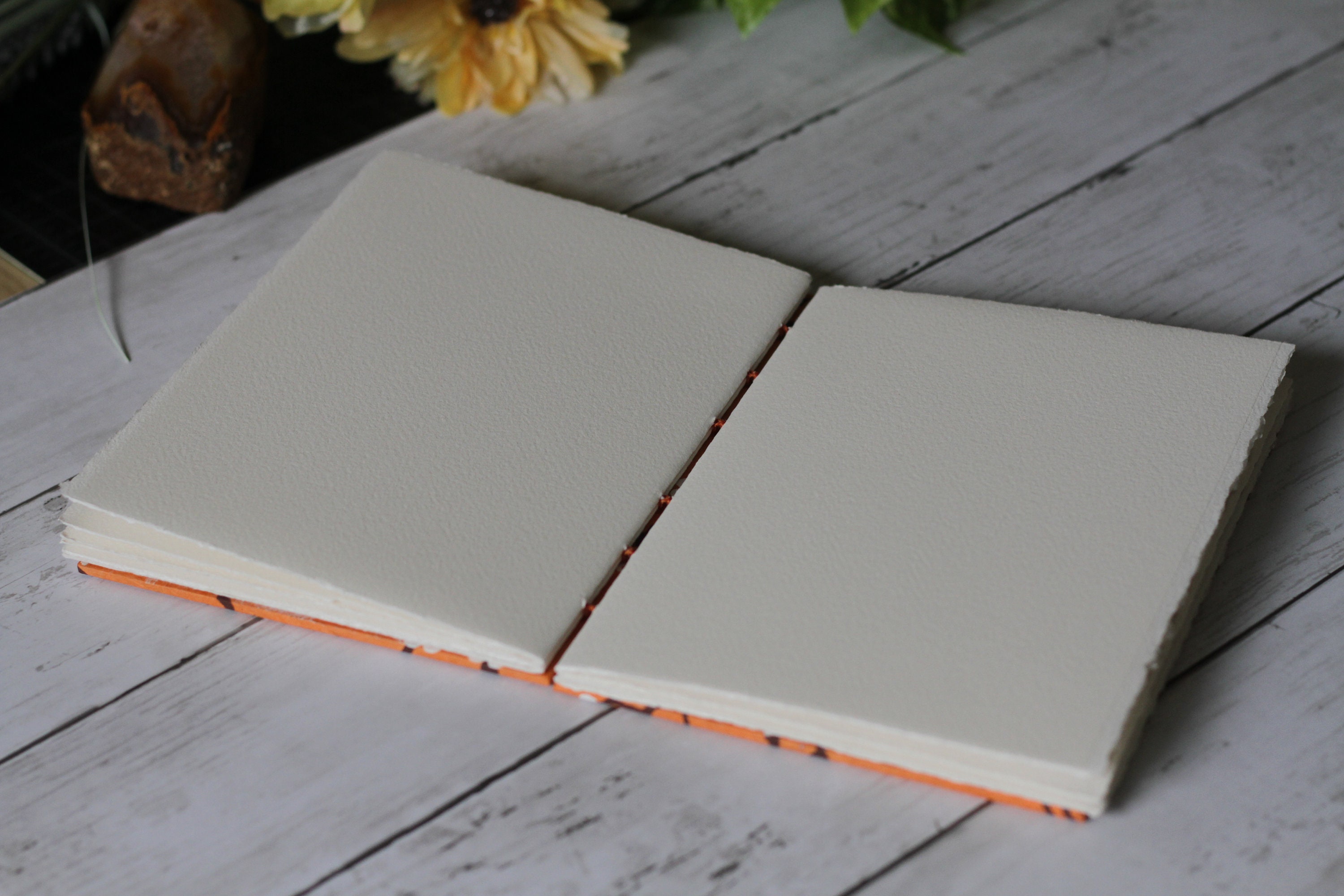 Handmade Watercolor Sketchbook Arches, Fabriano, Orange Plum Blossom - Etsy