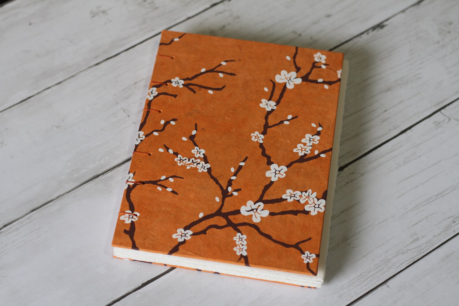 Handmade Watercolor Sketchbook Arches, Fabriano, Orange Plum Blossom - Etsy