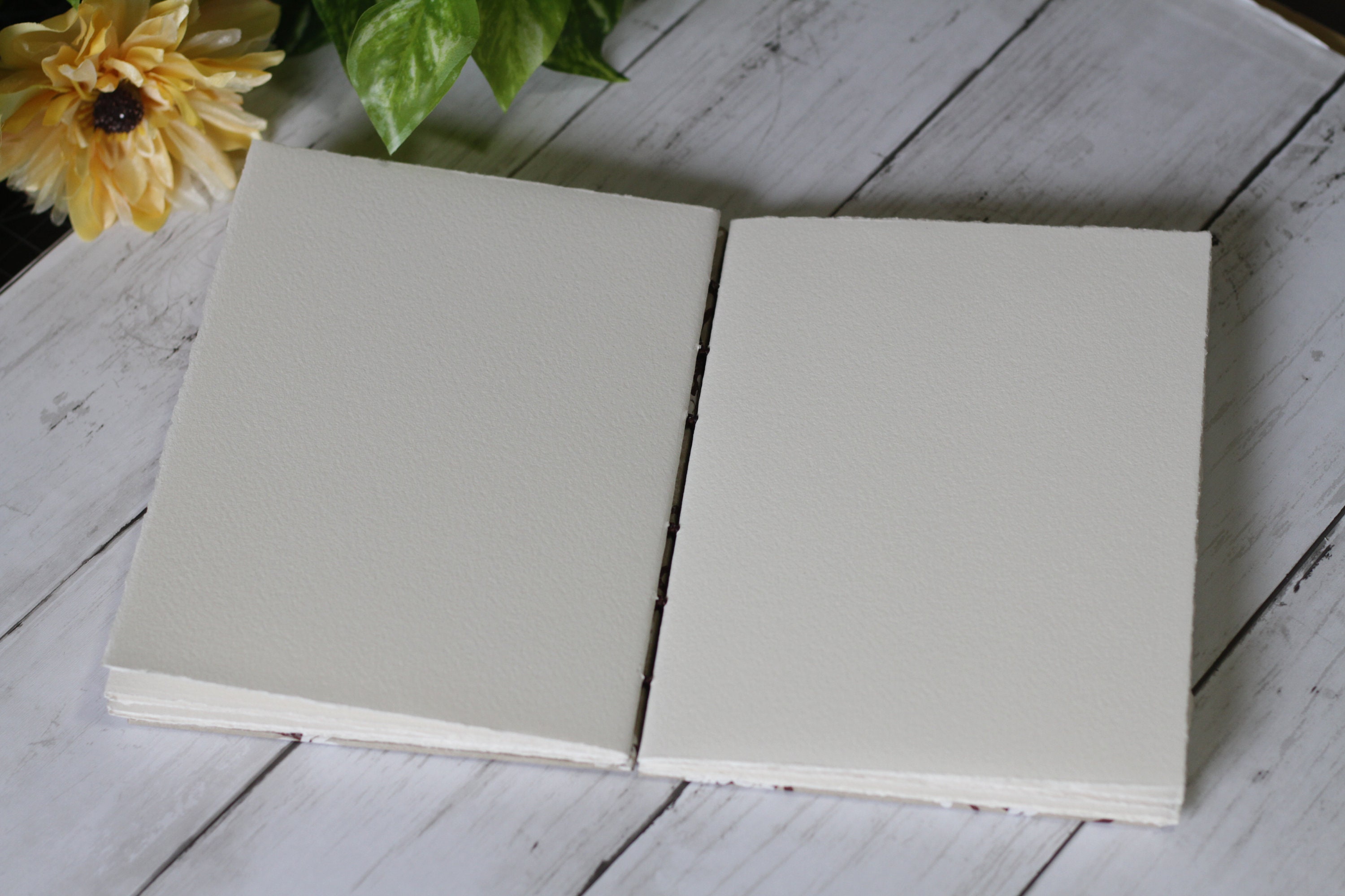 Handmade Watercolor Sketchbook Arches, Green Plum Blossom - Etsy