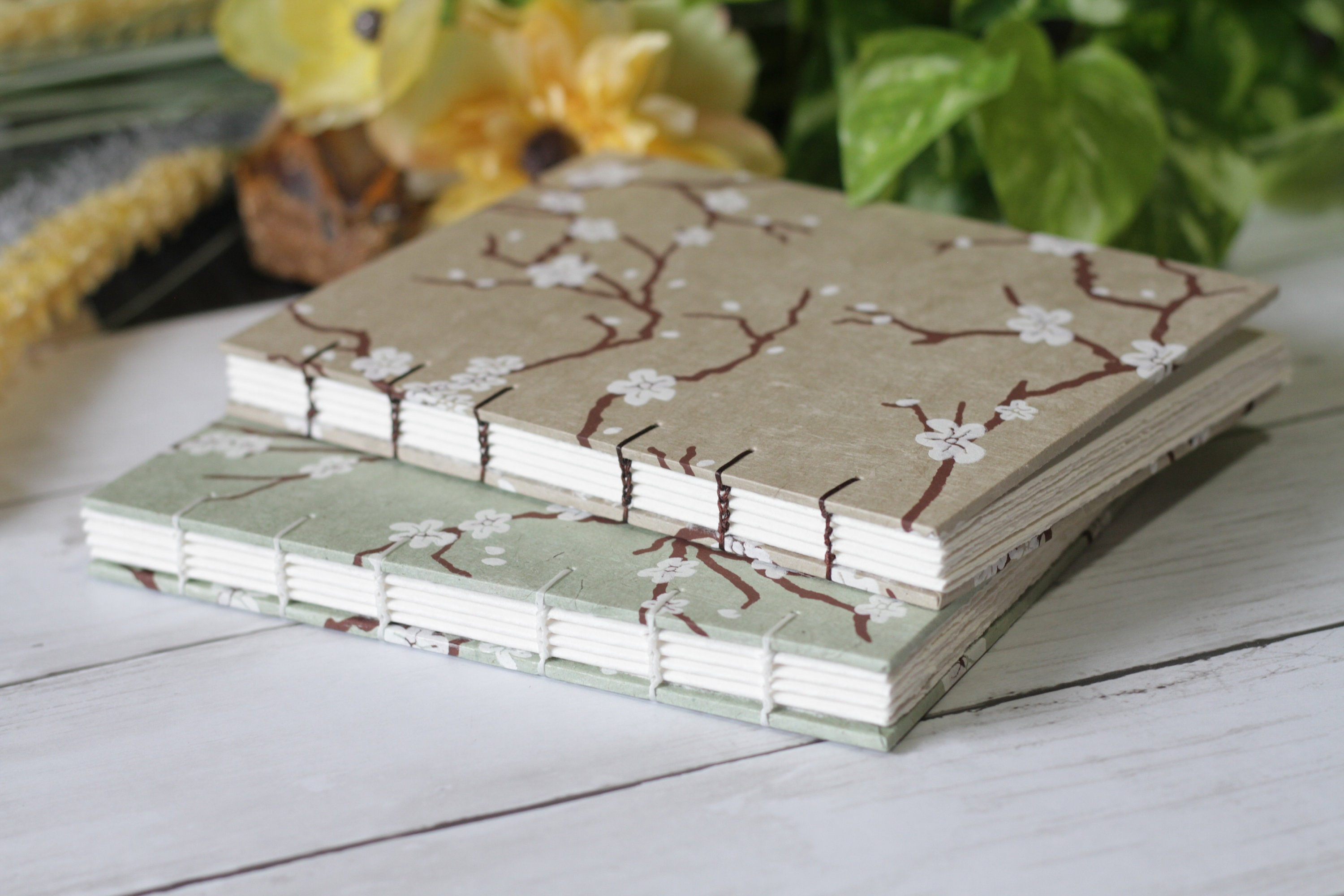 Handmade Watercolor Sketchbook Arches, Brown Plum Blossom, Portrait - Etsy