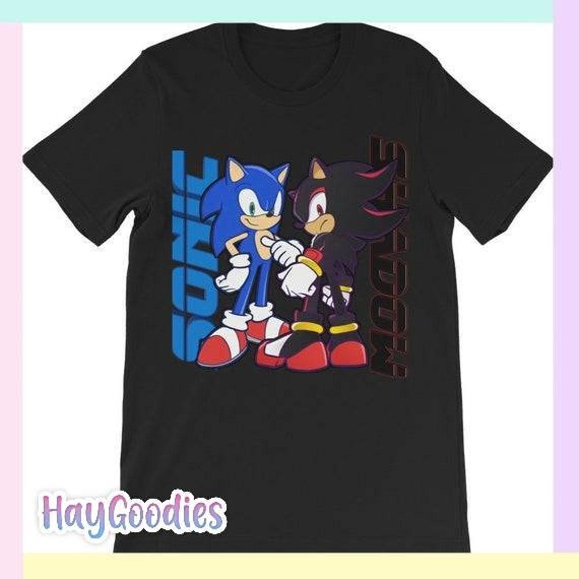 Sonic e Shadow Custom Made Classic Kids T-Shirt personaggi di | Etsy