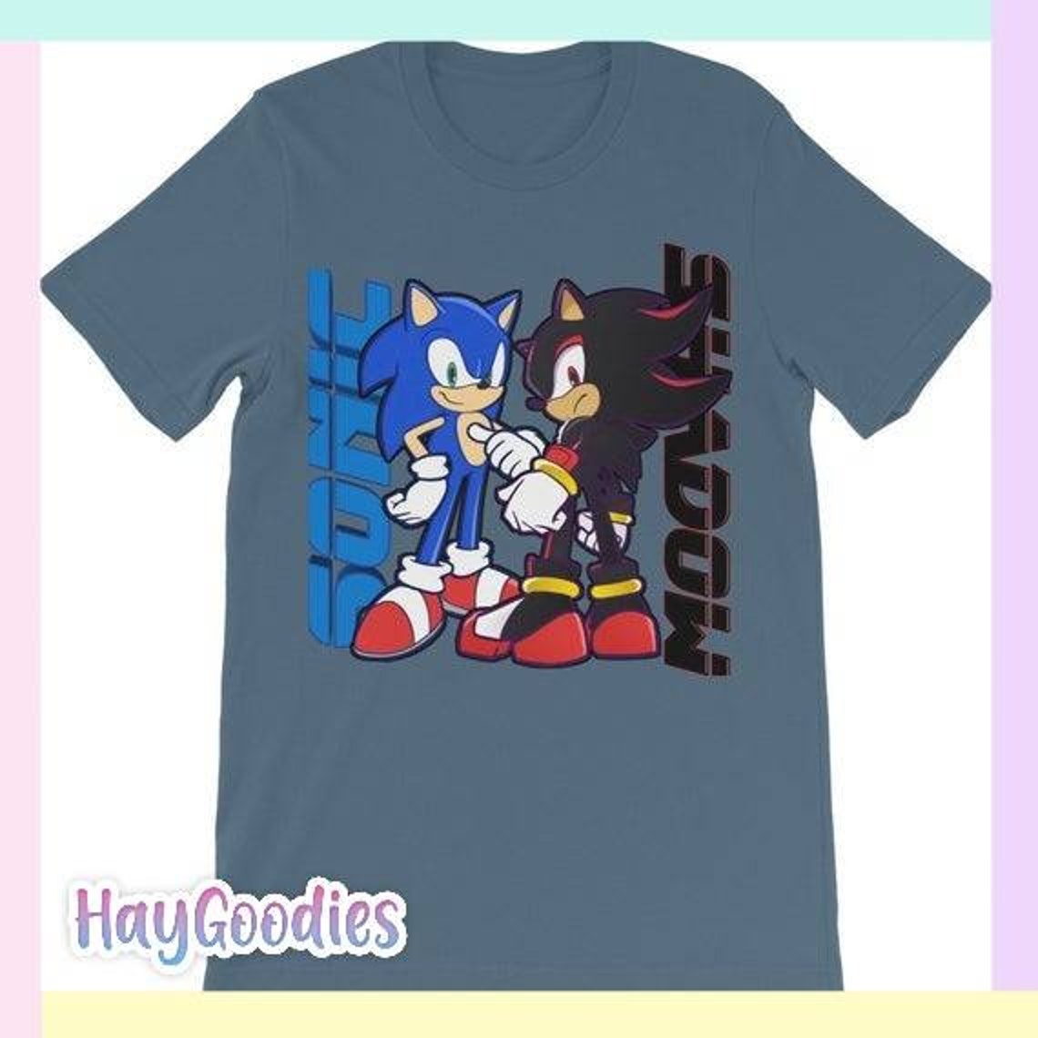 Sonic e Shadow Custom Made Classic Kids T-Shirt personaggi di | Etsy