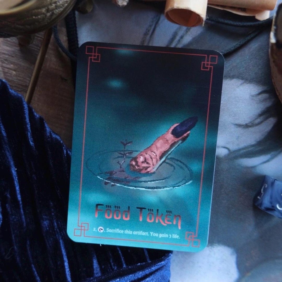 MTG Food Token-jjk Sukuna’s Finger - Etsy