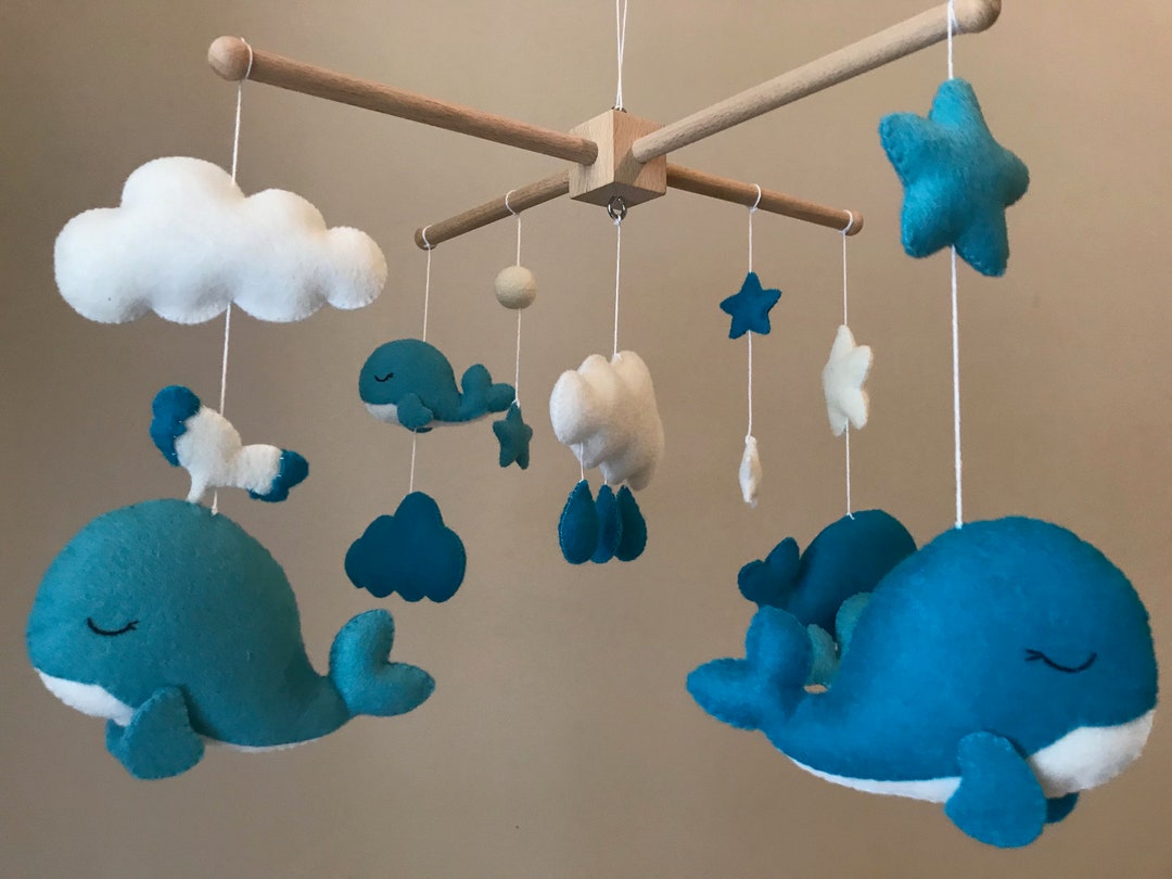 Cot Crib Mobile , Sea Life Mobile , Nautical Mobile , Nursery Hanging ...