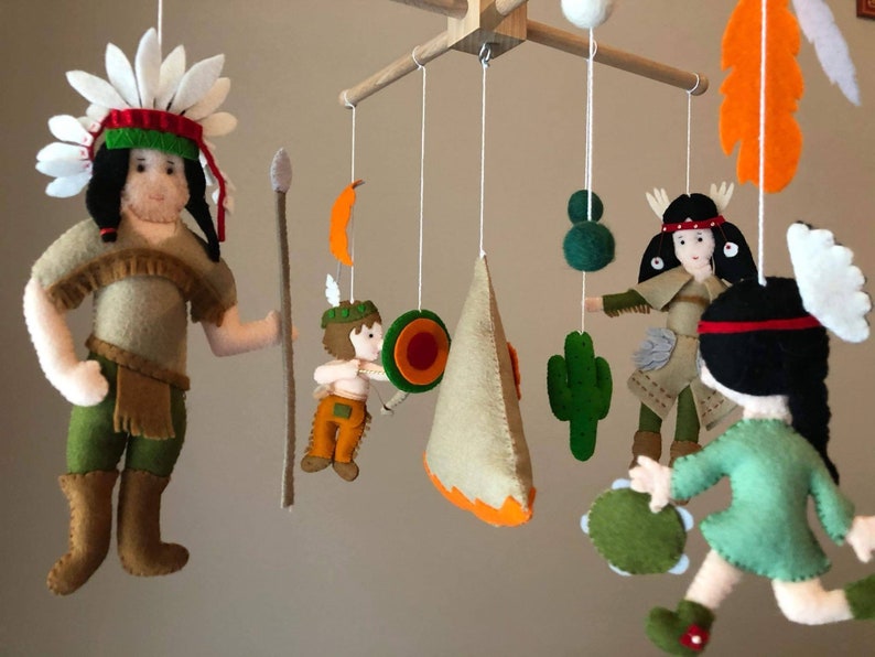 Tribal Baby Mobile , Indian Mobile Native , American Mobile Tepee ...