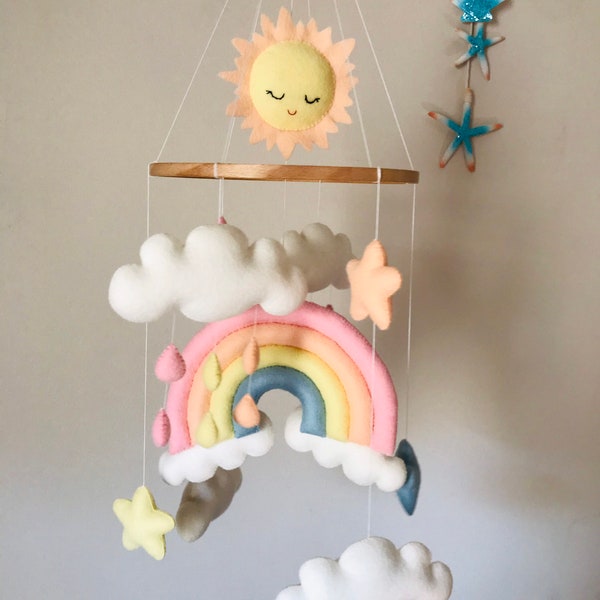 Rainbow Mobile - Etsy