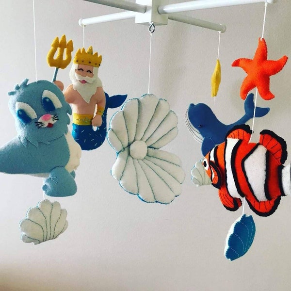 Mermaid Baby Mobile - Etsy