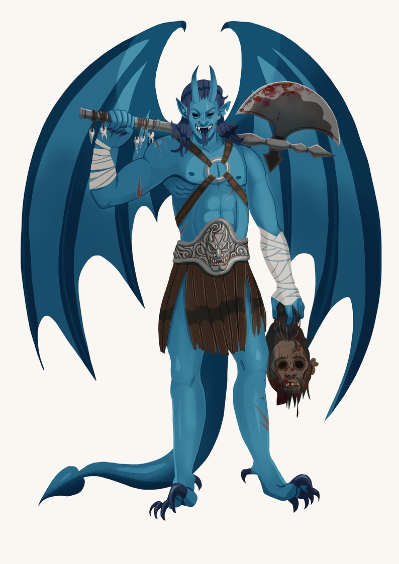 Digital Dnd/oc Character Illustration - Etsy