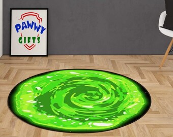 Rick and Morty Rug | Etsy