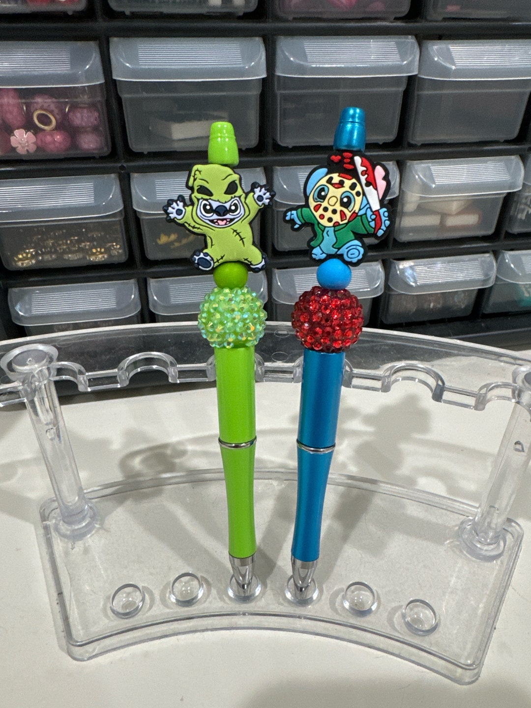 Scary Costume Stich Pen Set of 2 Blue/green - Etsy