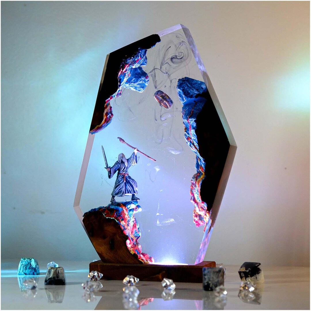 L.OTR Lo.rd O.f Rin.gs Gan.dalf Grey Wizard the One Ring Epoxy Resin ...